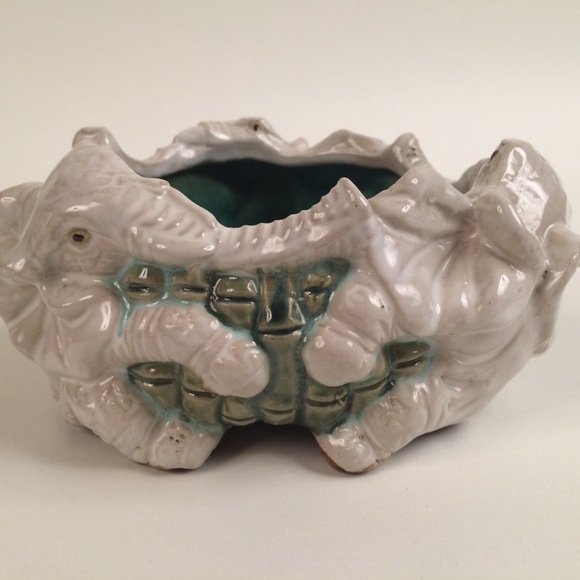 Other | Ceramic Elephant Planter | Poshmark